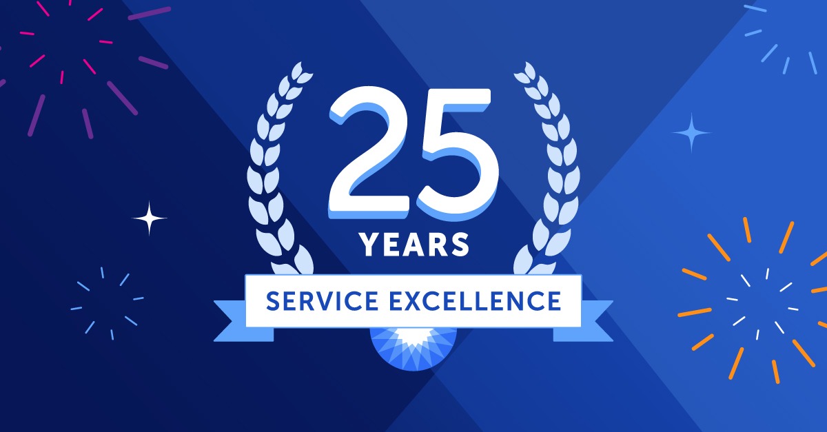 25 Years Of Service Logo